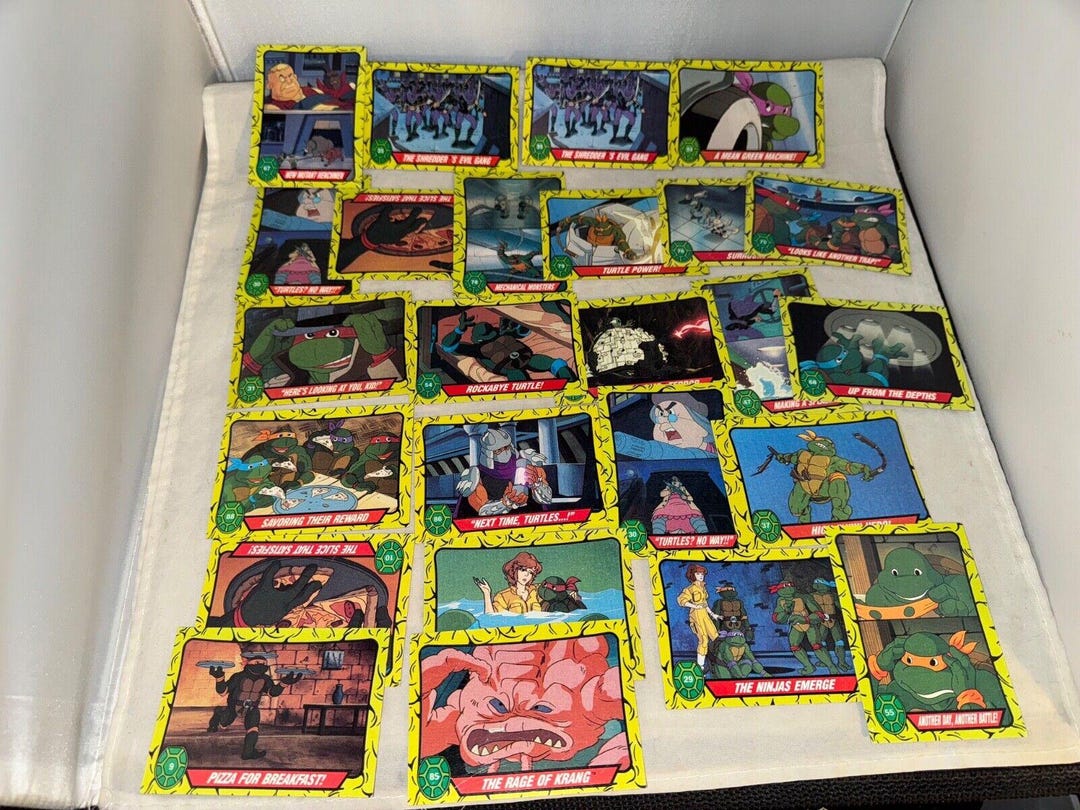 25pc. Assorted Lot 1989 Teenage Mutant Ninja Turtles Trading Cards - Etsy
