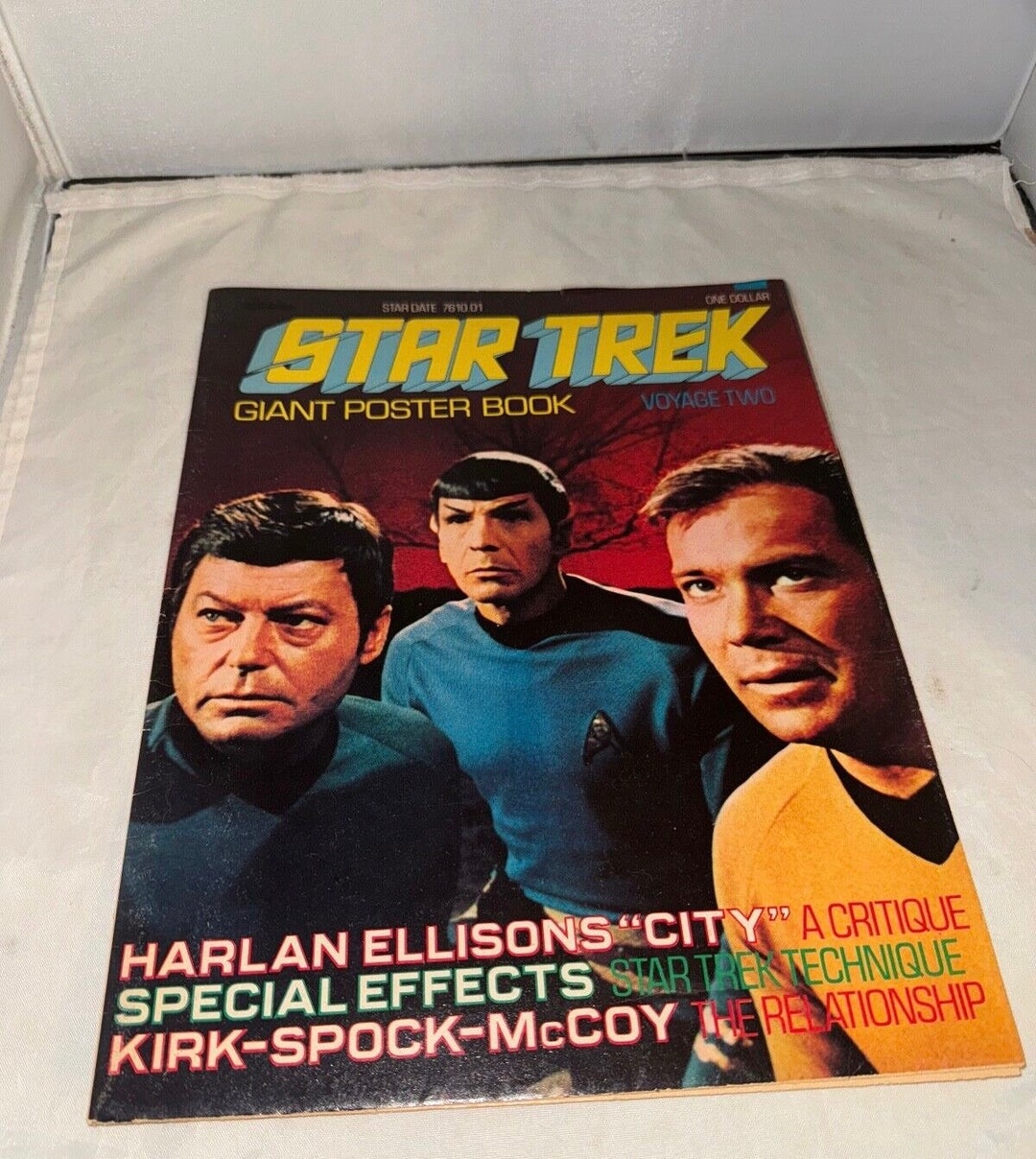1976 Star Trek Giant Poster Book Voyage Two Kirk Spock Mccoy Poster - Etsy