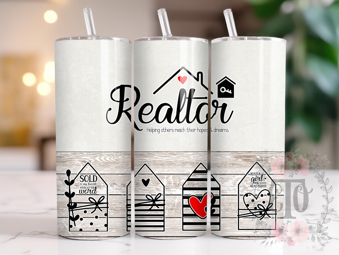 Realtor Tumbler Wrap | Tumbler Wrap | Skinny Tumbler Wrap | Tumblers ...