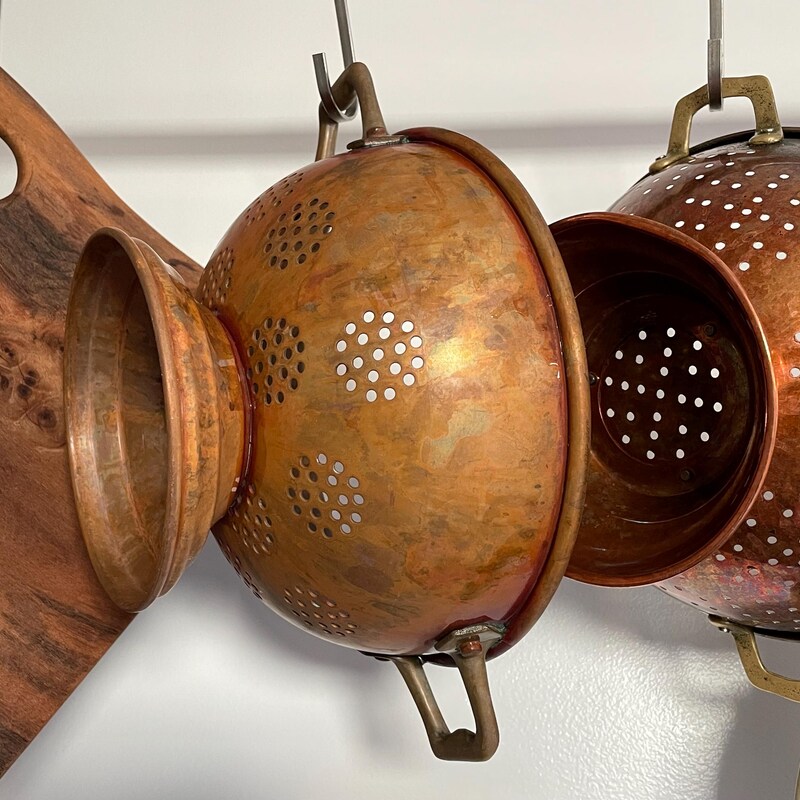 Copper Colander - Etsy