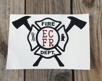 Fire Fighter Iron On - Etsy