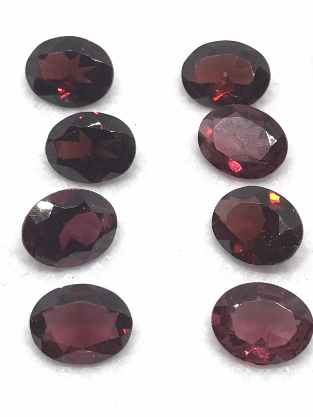 Natural Garnet, 9x7mm to 12x9mm Oval Cut Garnet Gemstone for Jewelry ...