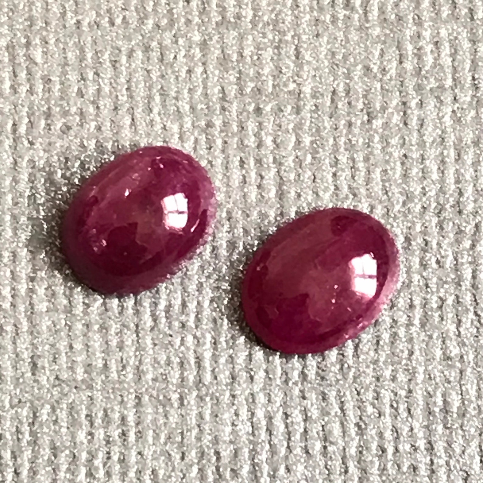 Genuine RUBY Oval Cabochon . Beautiful Red Color Best for - Etsy