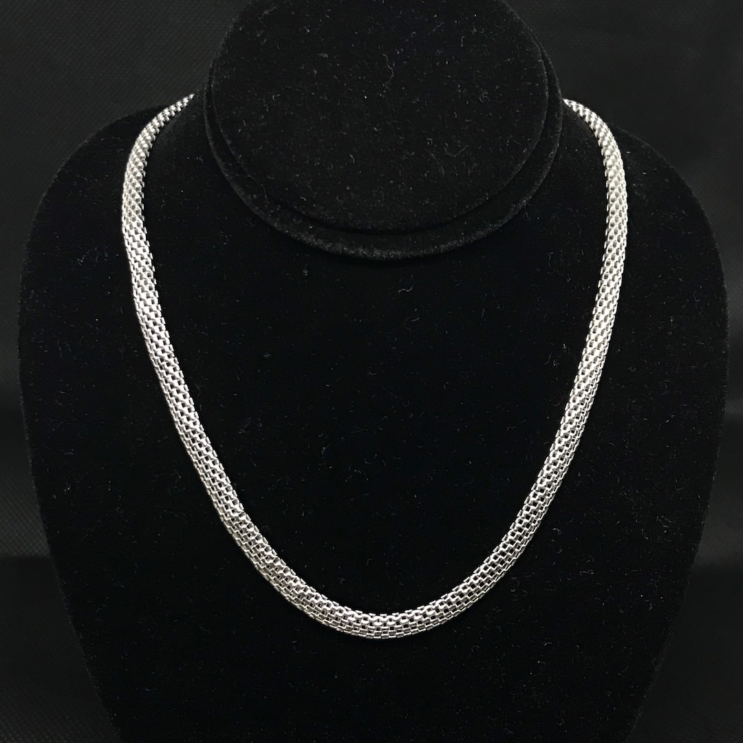 Silver Popcorn Chains, 925 Sterling Silver, Popcorn Chain Necklace ...