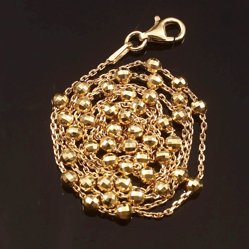Faceted Ball Chain - Etsy