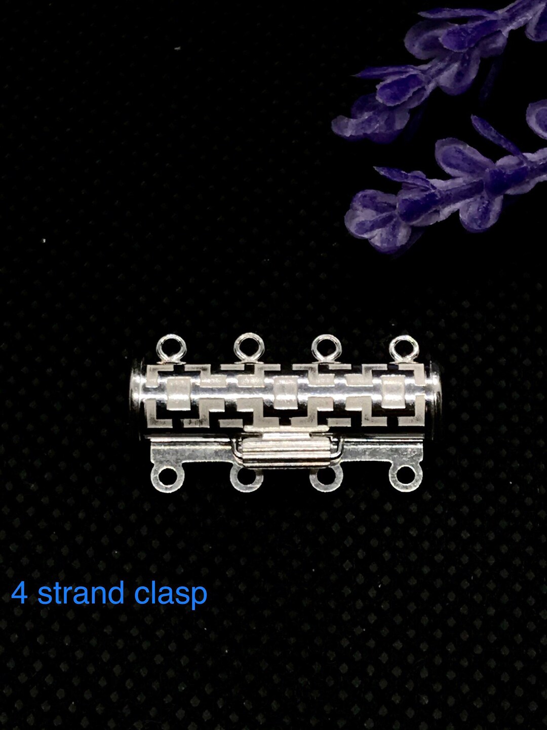 Sterling Silver 4 - 3 and 2 Strand Tube Clasp, Brick Self Beautiful ...