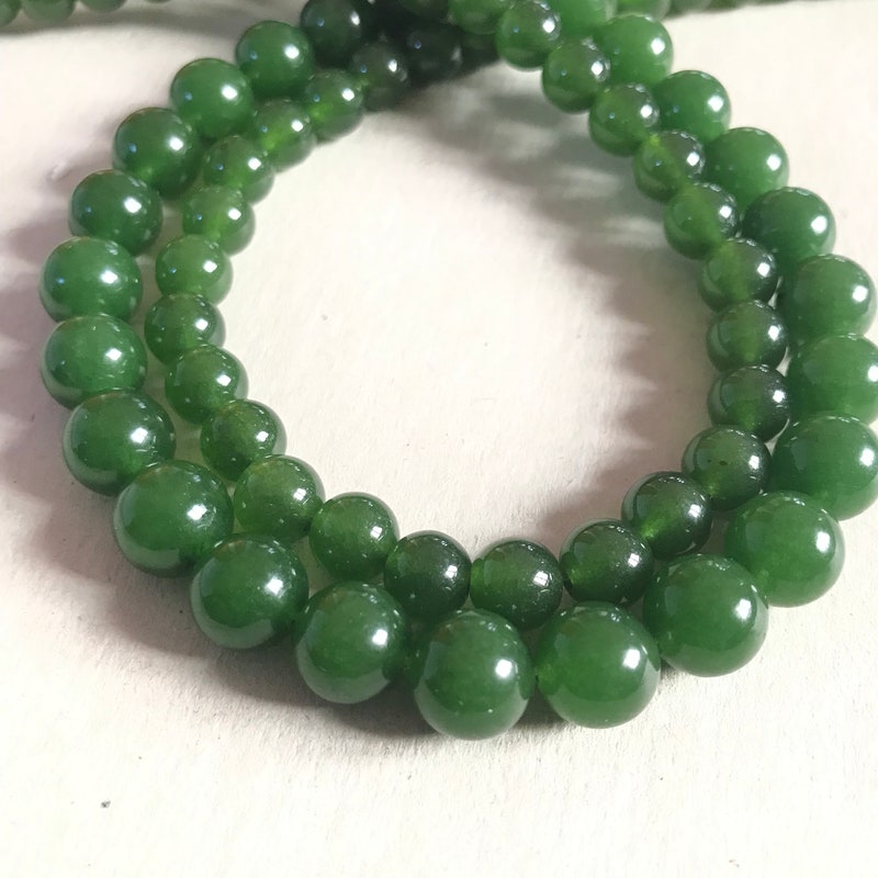 Jade Bead Necklace - Etsy
