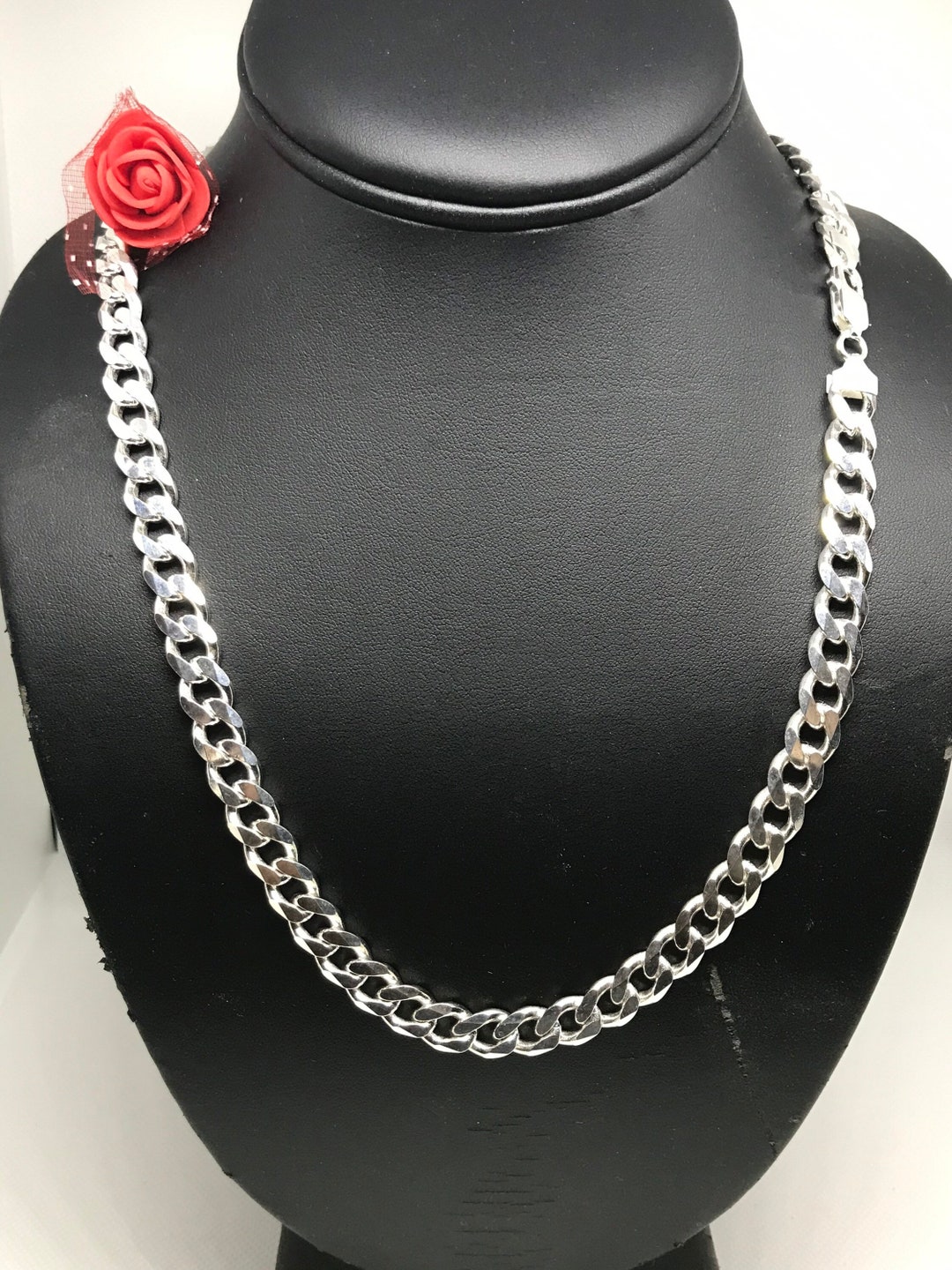 Cuban Chains,925 Sterling Silver Chain Necklace for Women, Italian ...