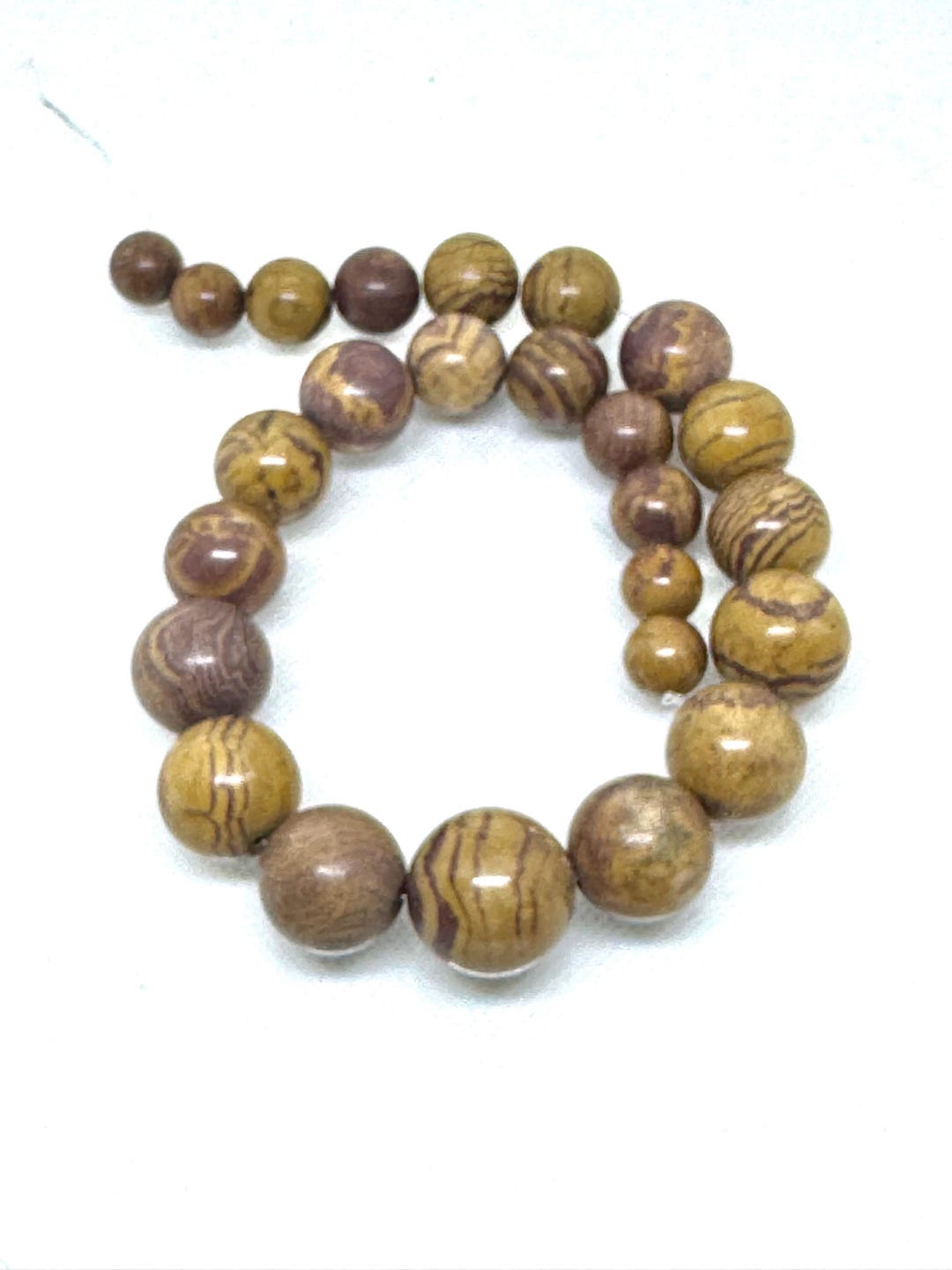 Natural Chocolate Jasper Round Graduated Beads Necklace,jewelry Making ...