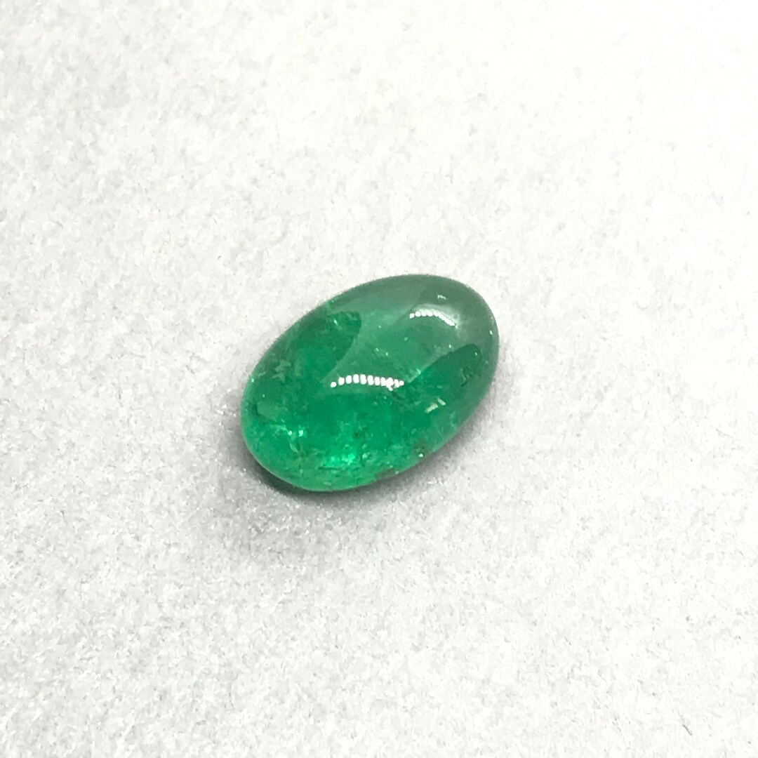 100% Natural Zambian Emerald, Genuine Emerald Cabochons, 8X11.5MM Green ...