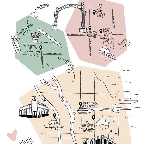 Map Illustration - Etsy