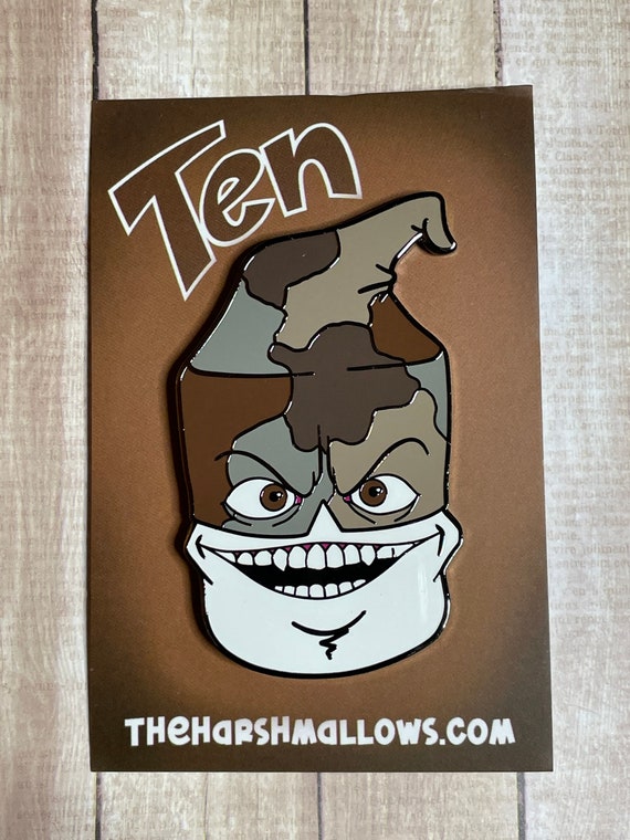 Ten Harshy Marshmallow Character Hard Enamel Pin - Etsy