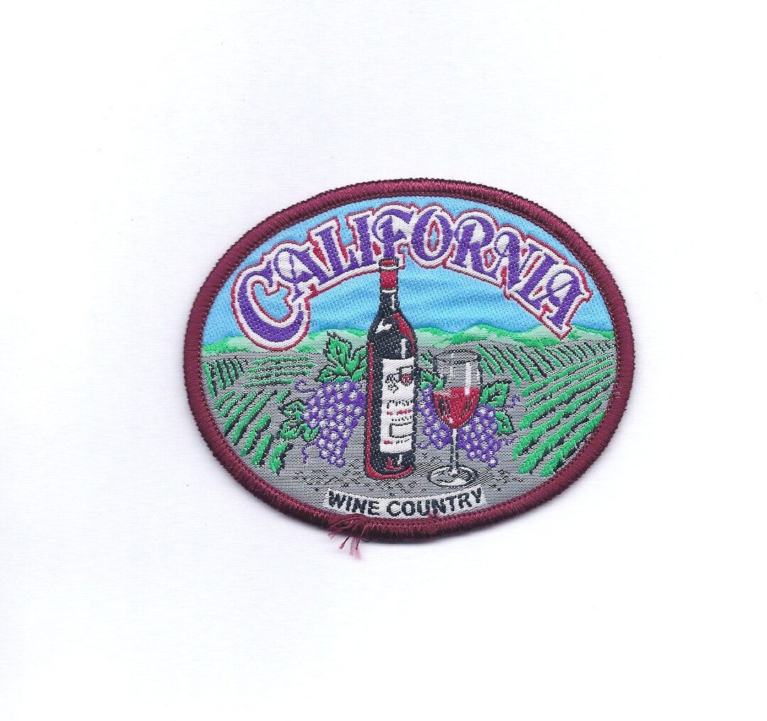 Vintage California Wine Country Patch - Etsy