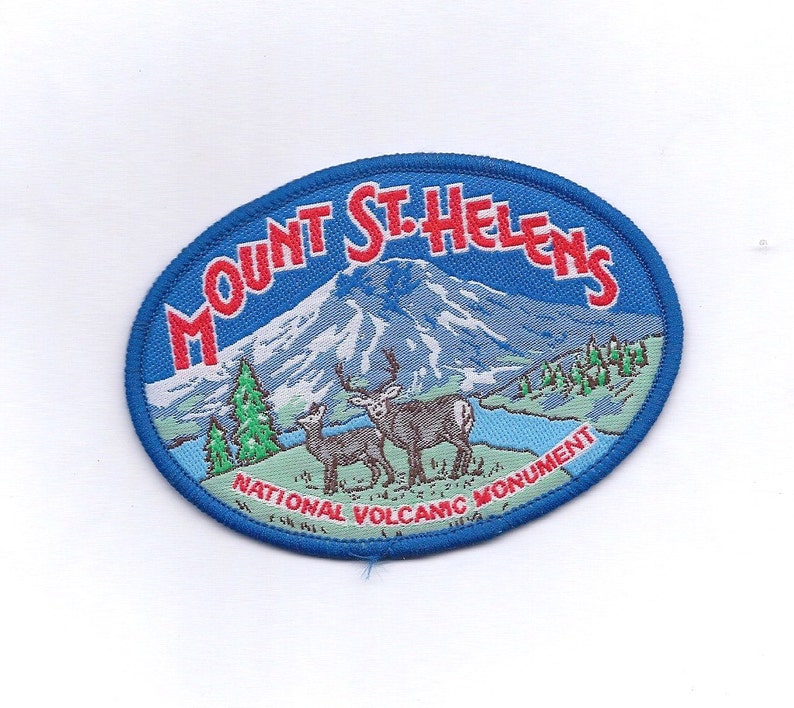 Vintage Mount St. Helens National Volcanic Monument With Deer Patch - Etsy