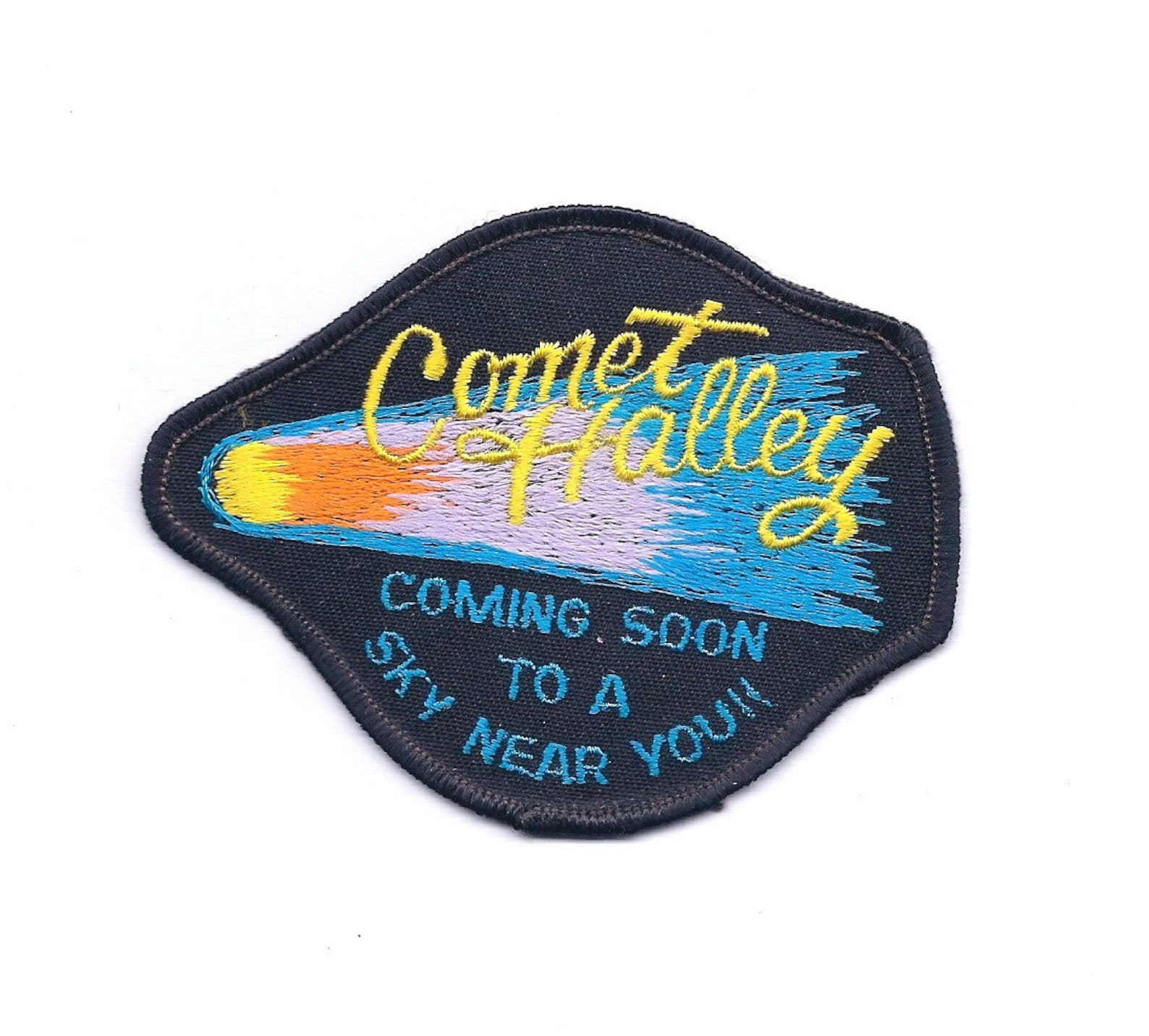 Vintage Comet Halley Space Patch - Etsy