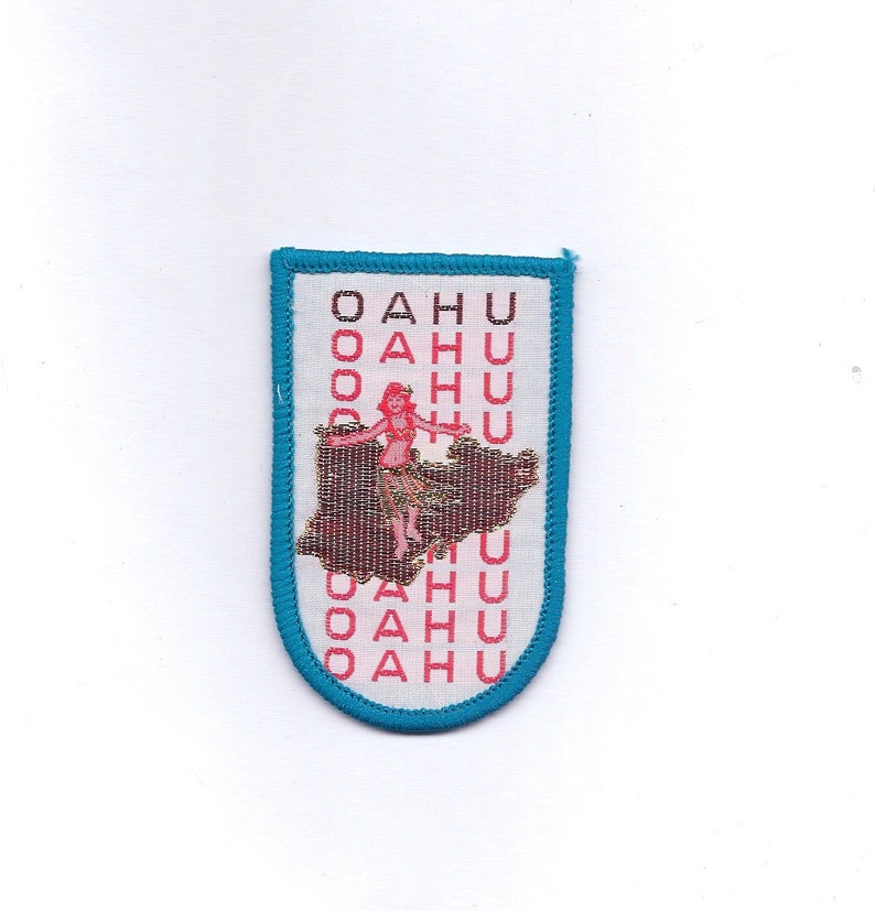 Vintage Oahu Hawaii Island Patch - Etsy