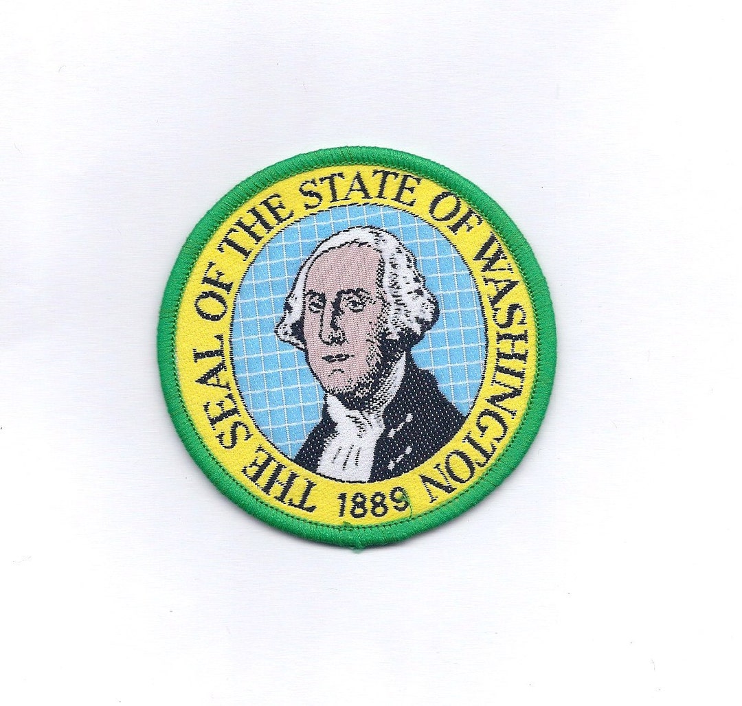 Vintage Washington State Flag/seal Patch - Etsy