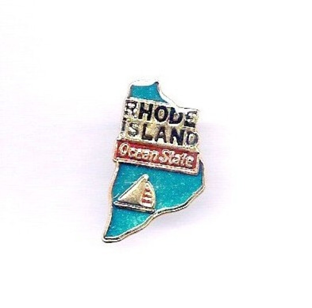 Vintage Rhode Island Ocean State Hat/lapel Pin - Etsy