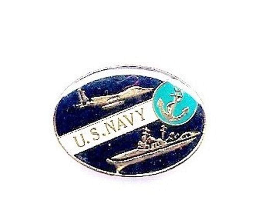 Vintage United States Navy Hat/lapel Pin - Etsy
