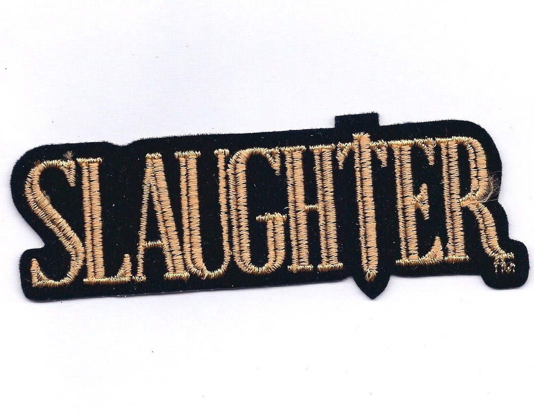 Vintage Rock Band Slaughter - Biker Patch - Etsy
