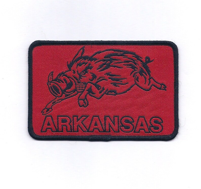 Vintage Arkansas Razorback Biker Patch - Etsy