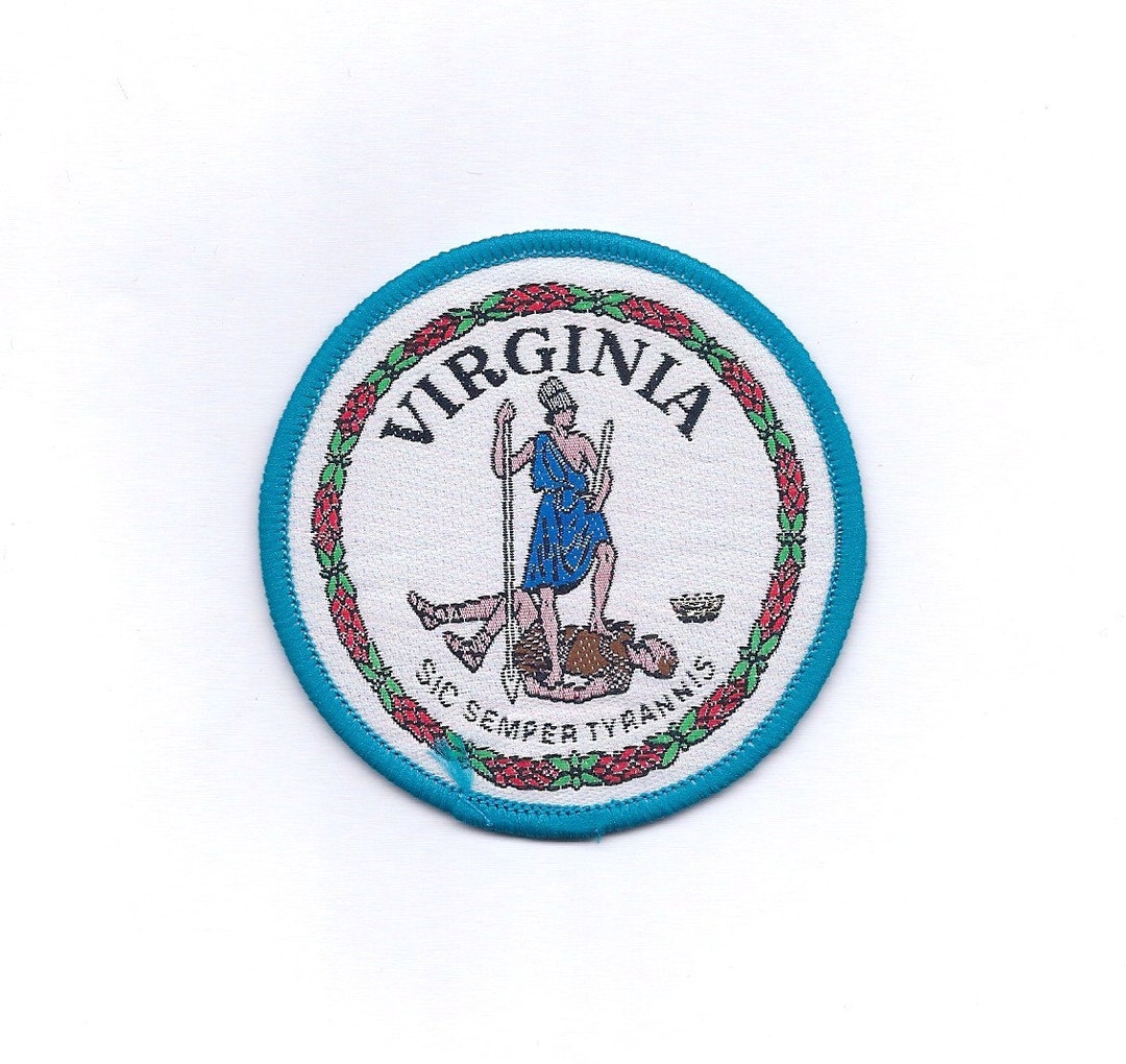 Vintage Virginia State Flag/seal - Patch - Etsy
