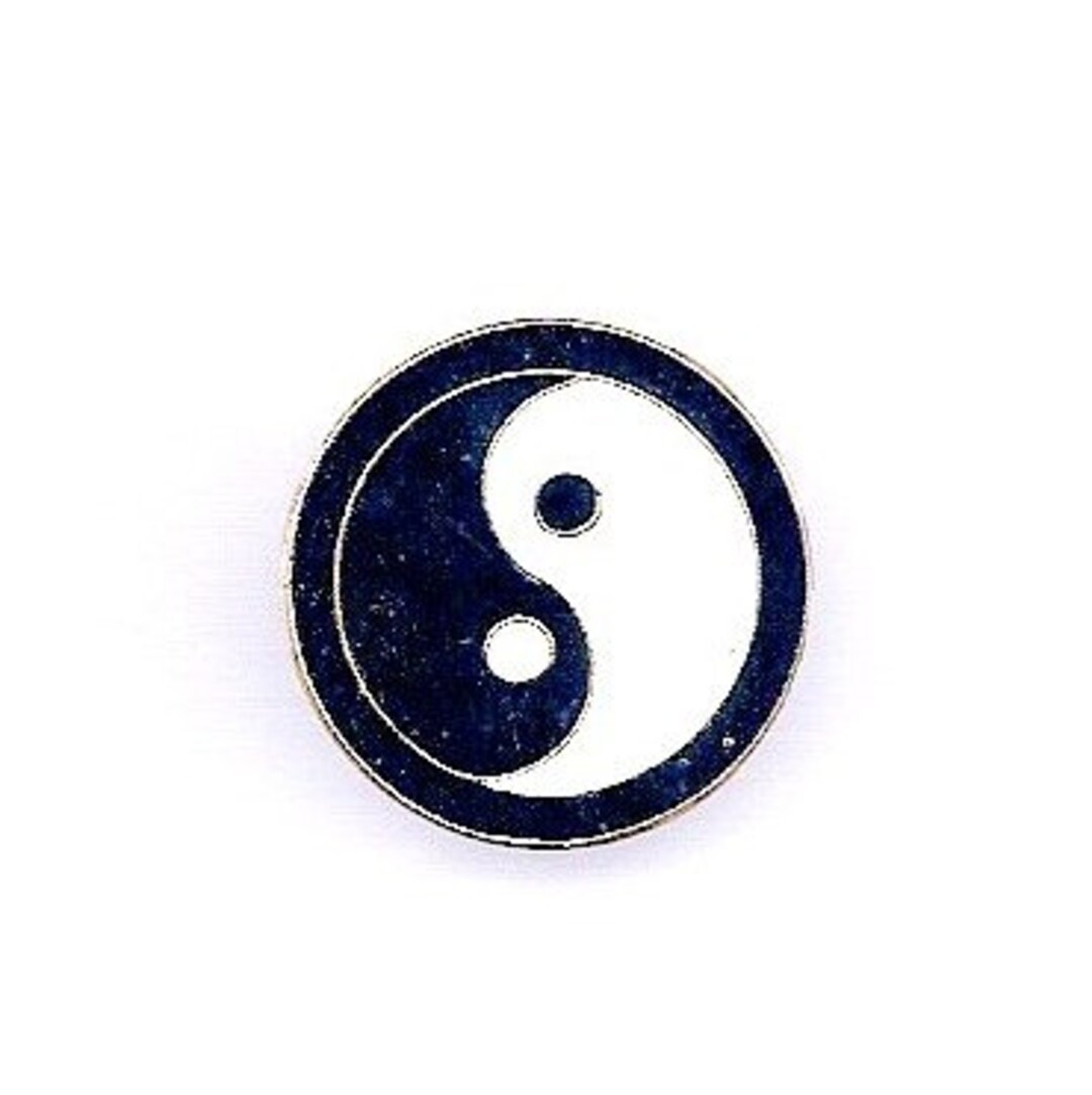 Vintage Yin Yang Hat/lapel Pin - Etsy