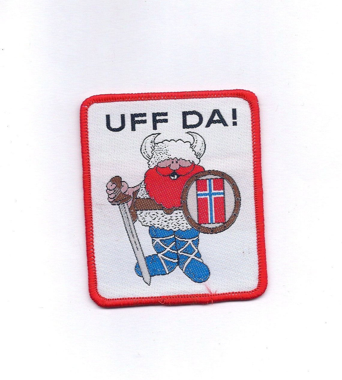 Vintage Norway UFF DA! Viking - Patch - Etsy