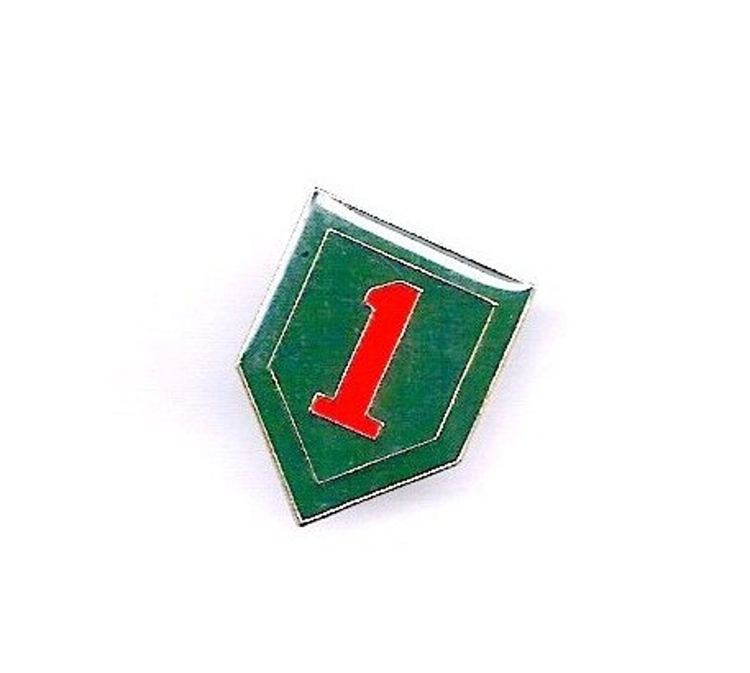 Vintage U.S. Army First Division Big Red One Hat/lapel Pin - Etsy