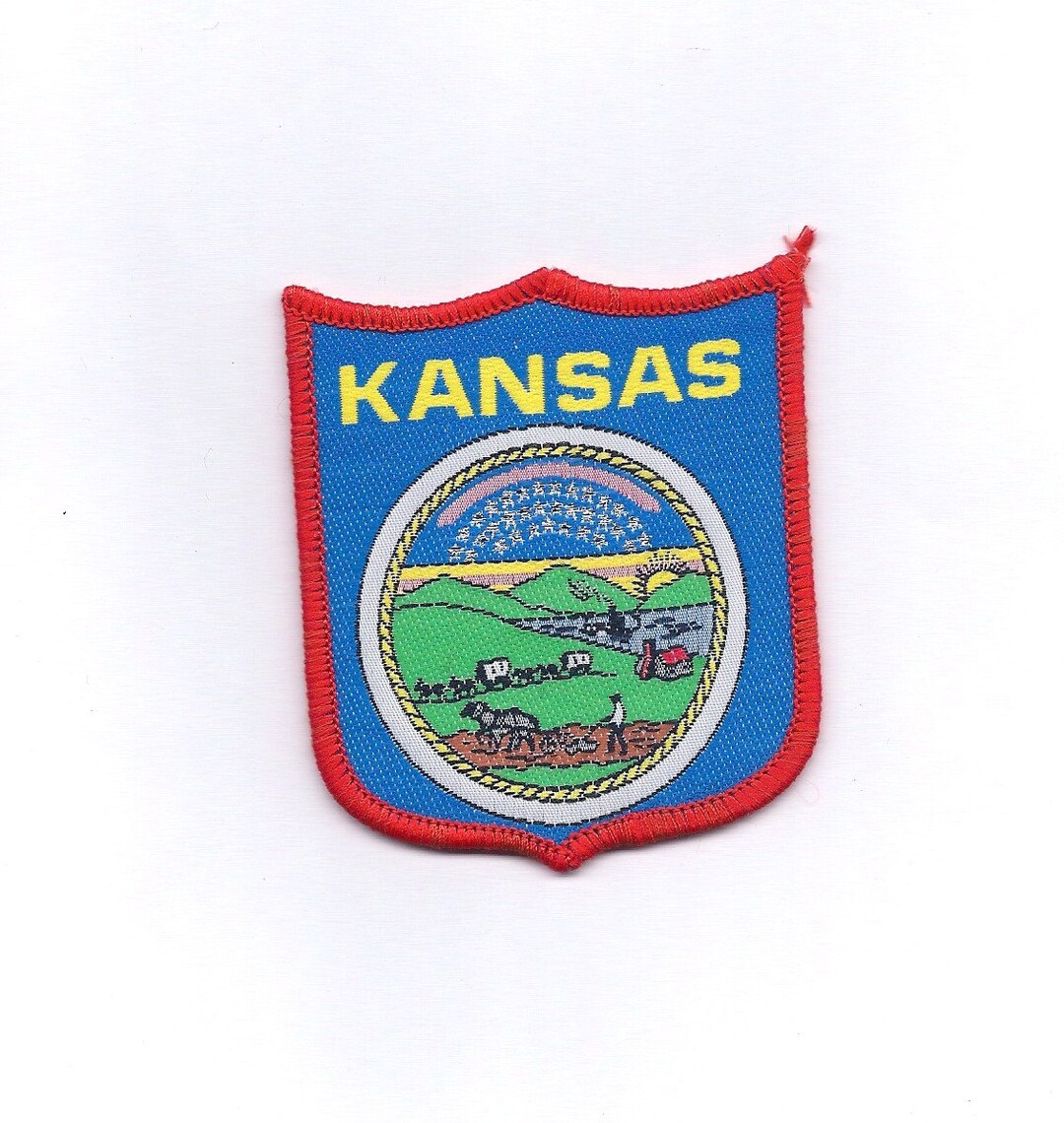 Vintage Kansas State Flag/seal Patch - Etsy