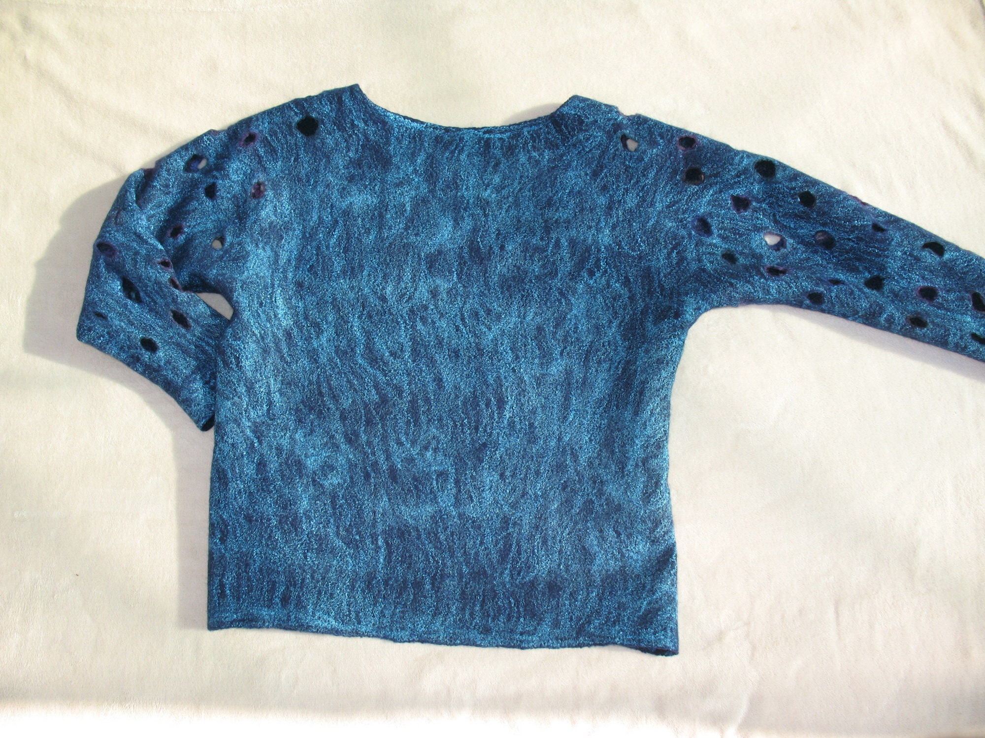 Felted Pullover, Sweater, Jumper happy Bubbles Felt Clothes - Etsy