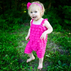 Maggie's Ruffle Knit Petti Romper Pattern and Tutorial Baby Girl Sewing Patterns Infant Dress ...