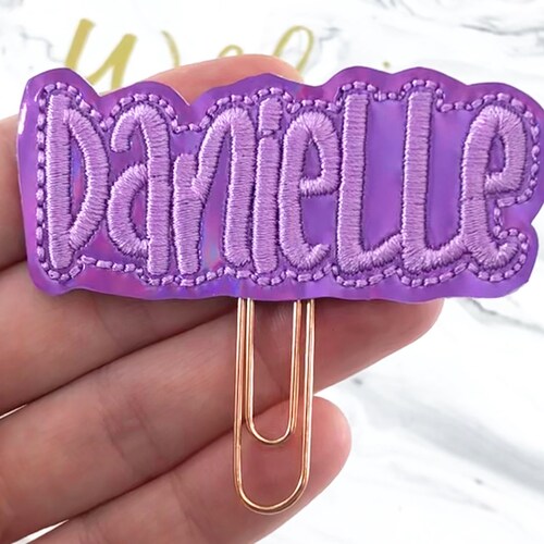 Personalized Lavender Confetti Planner Paper Clip - Etsy