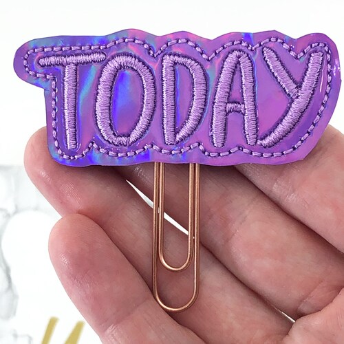 Personalized Lavender Confetti Planner Paper Clip - Etsy