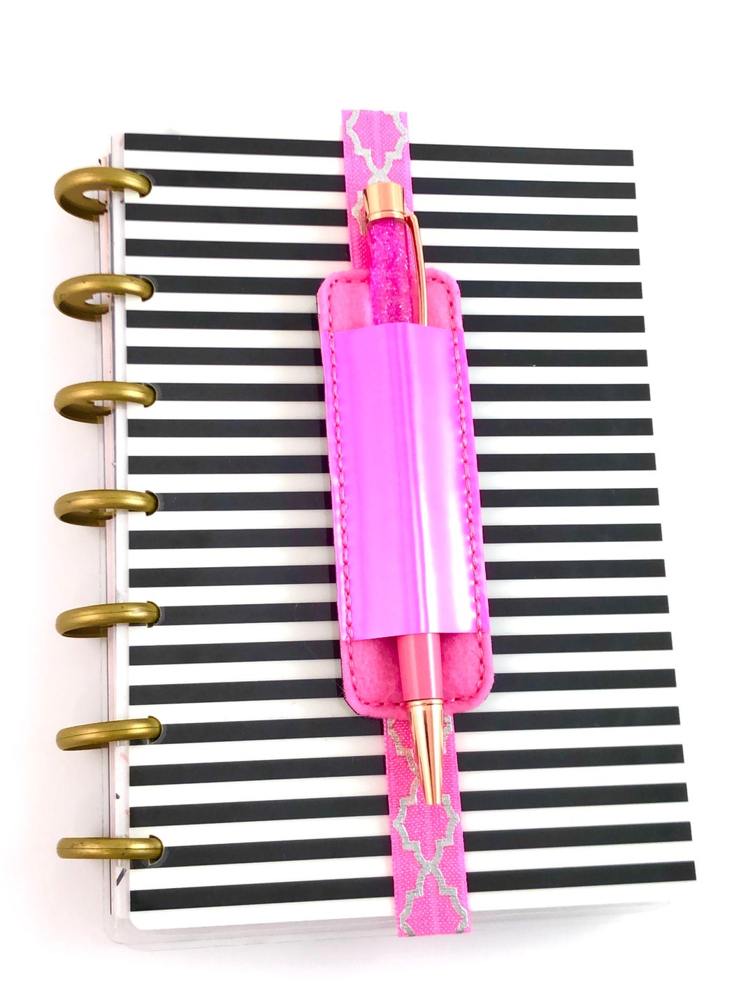 Mini Sized Holographic Hot Pink Notebook Pen Holder 4 Inch - Etsy