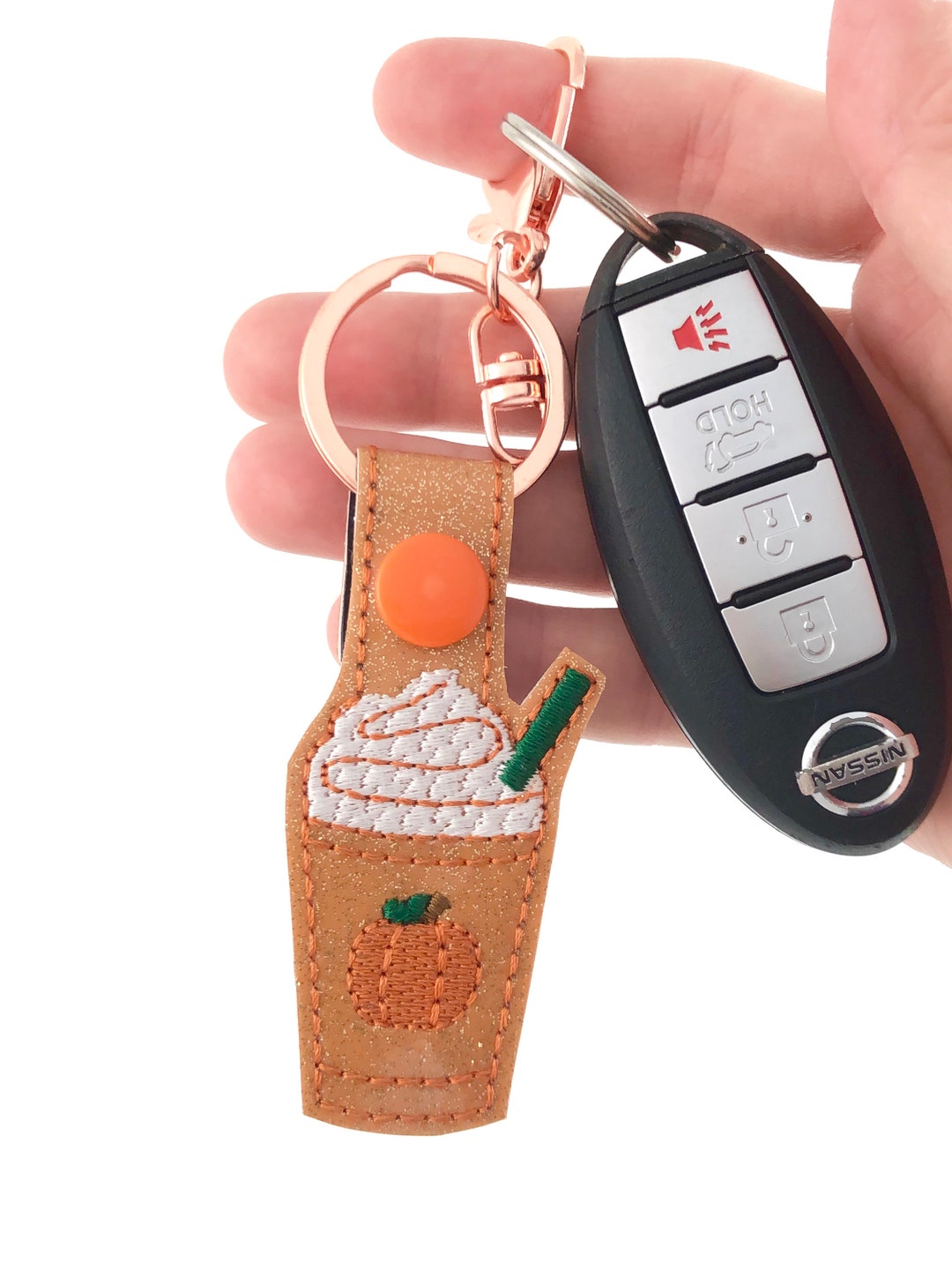 Pumpkin Spice Frap Key Chain Snap Tab Key Chain Lobster - Etsy