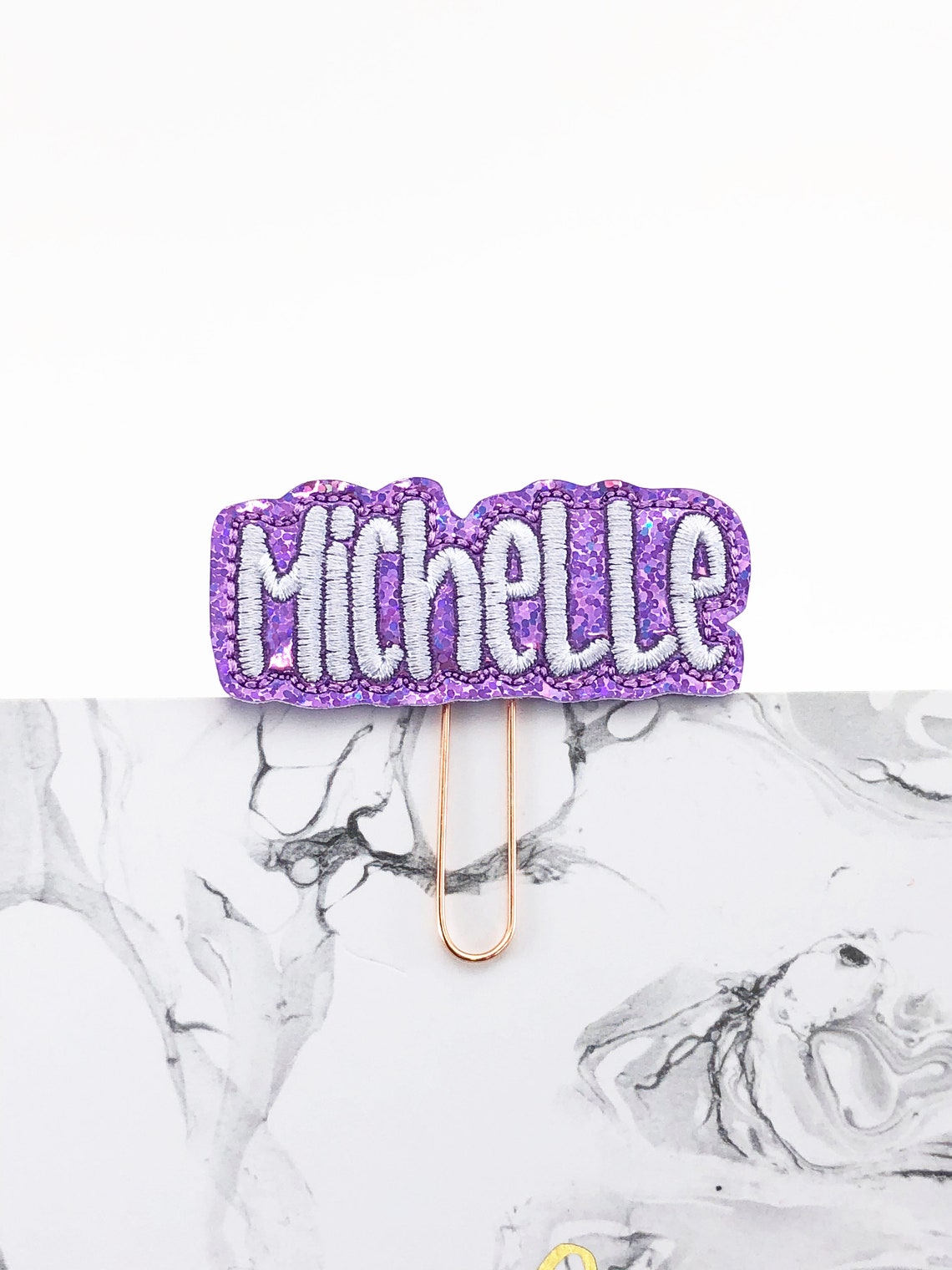 Personalized Lavender Confetti Planner Paper Clip - Etsy
