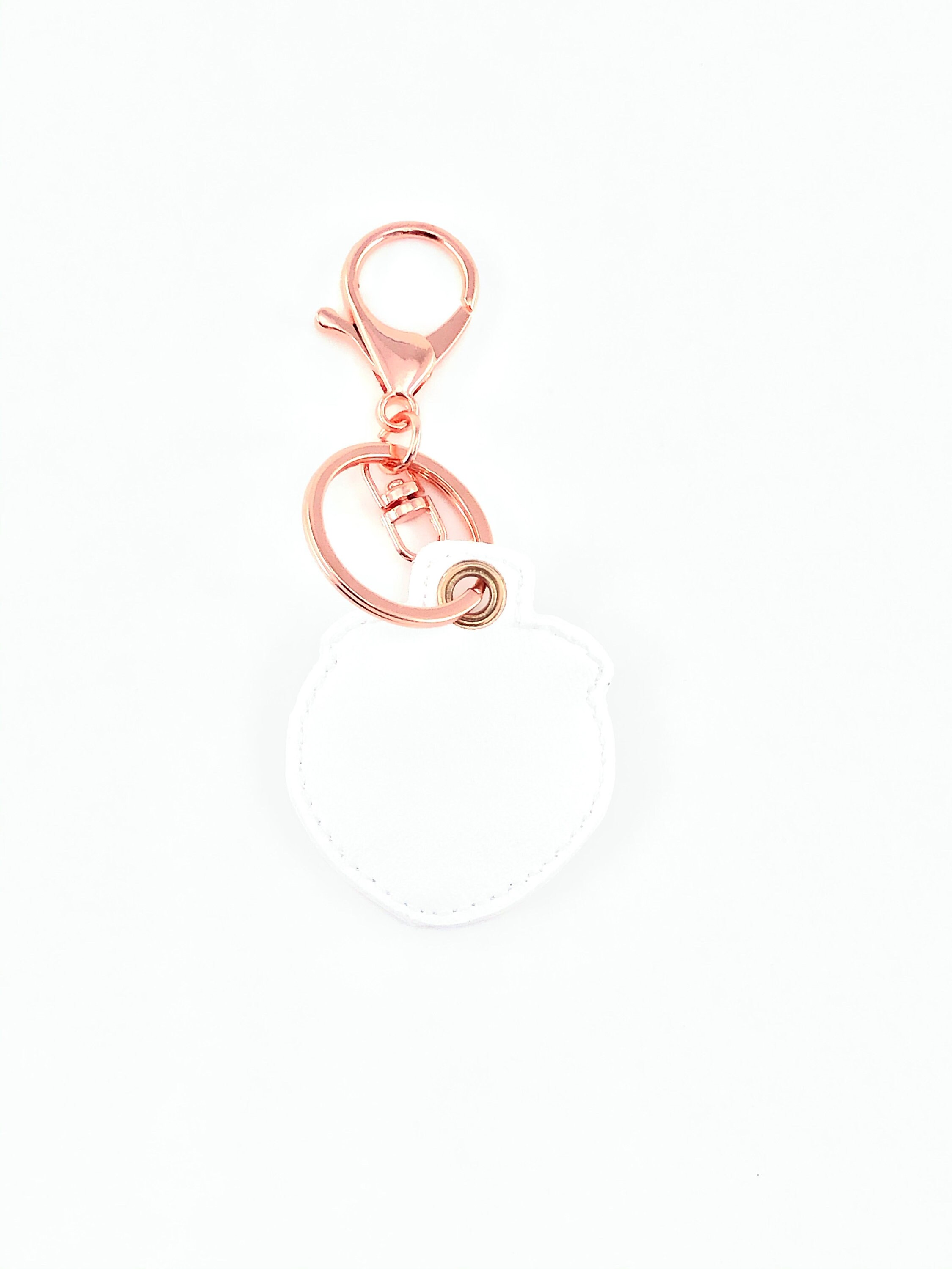 Peach Key Chain Eyelet Chain Lobster Clasp Key Chain - Etsy