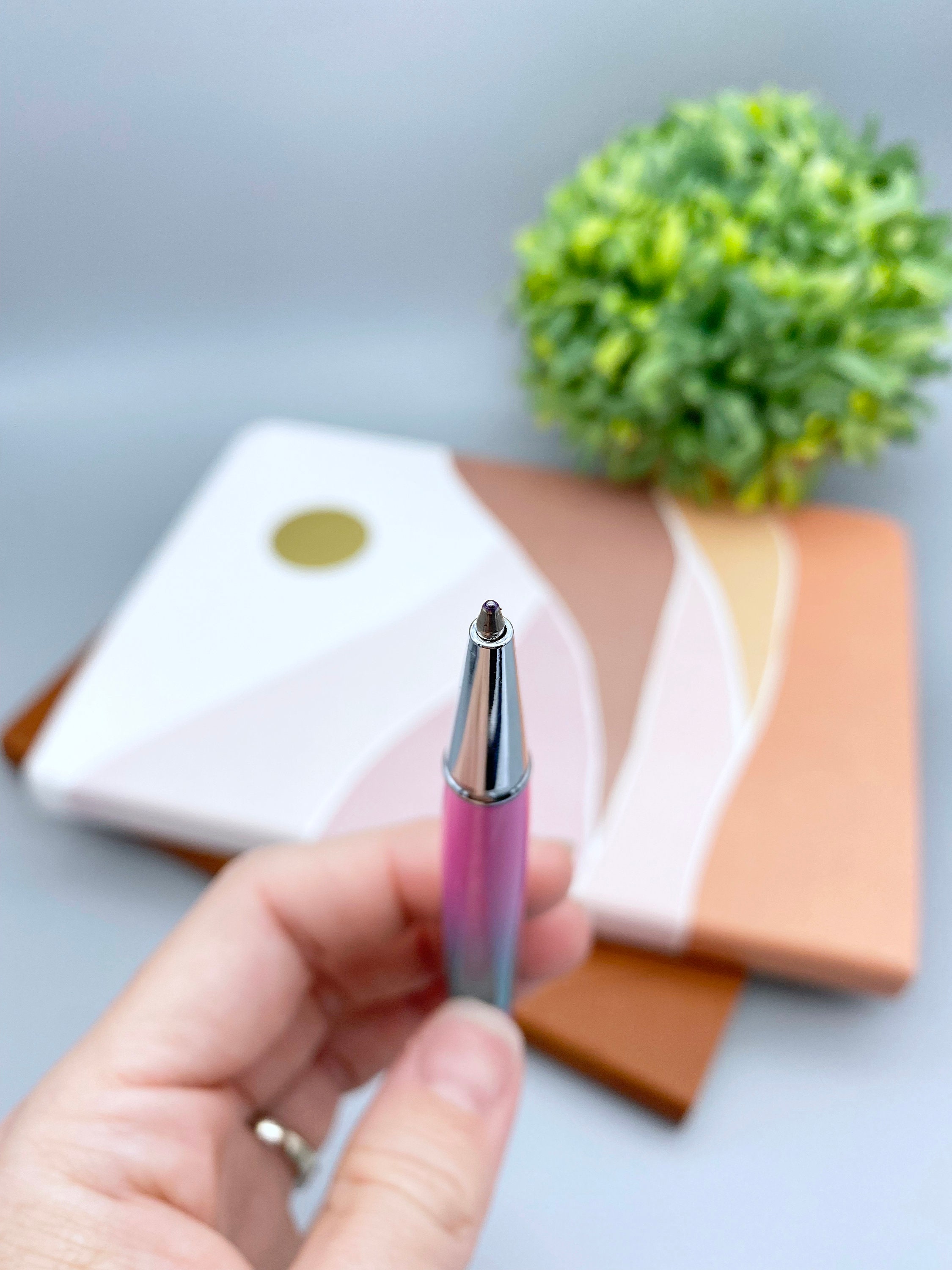 Cotton Candy Ombre Ballpoint Pen With Floating Glitter - Etsy