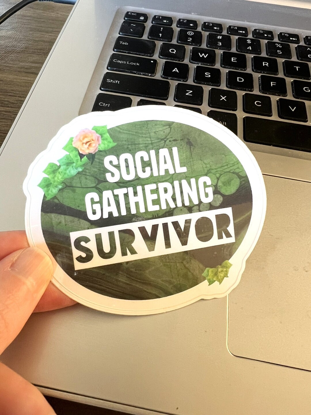 Social Gathering Survivor Sticker Funny Sticker Flower Sticker Water ...