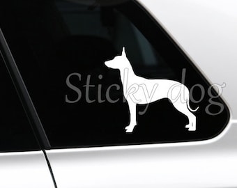 Xoloitzcuintle on Board Car Window Sticker Xolo Dog Sign Decal Mexican ...