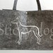 Podenco Ibicenco Wire Haired With Hare, Dog Silhouette Sticker ...