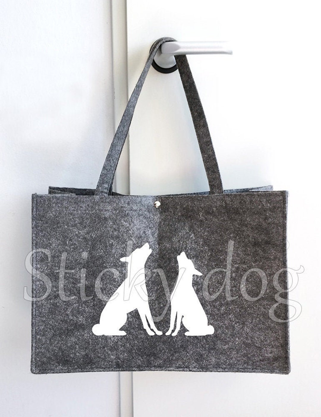 Felt Bag Basenji Baroo Dog Silhouette - Etsy
