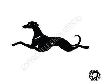 Whippets in Motion Car Sticker English Whippet Snap Dog on Board Sign ...