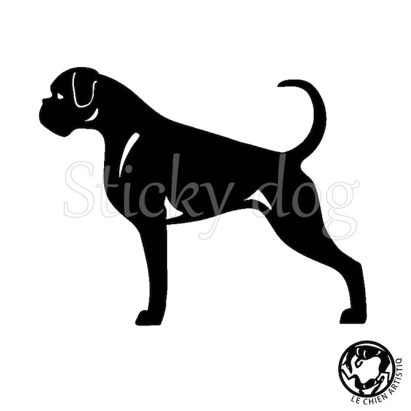 Boxer Dog Decal - Etsy