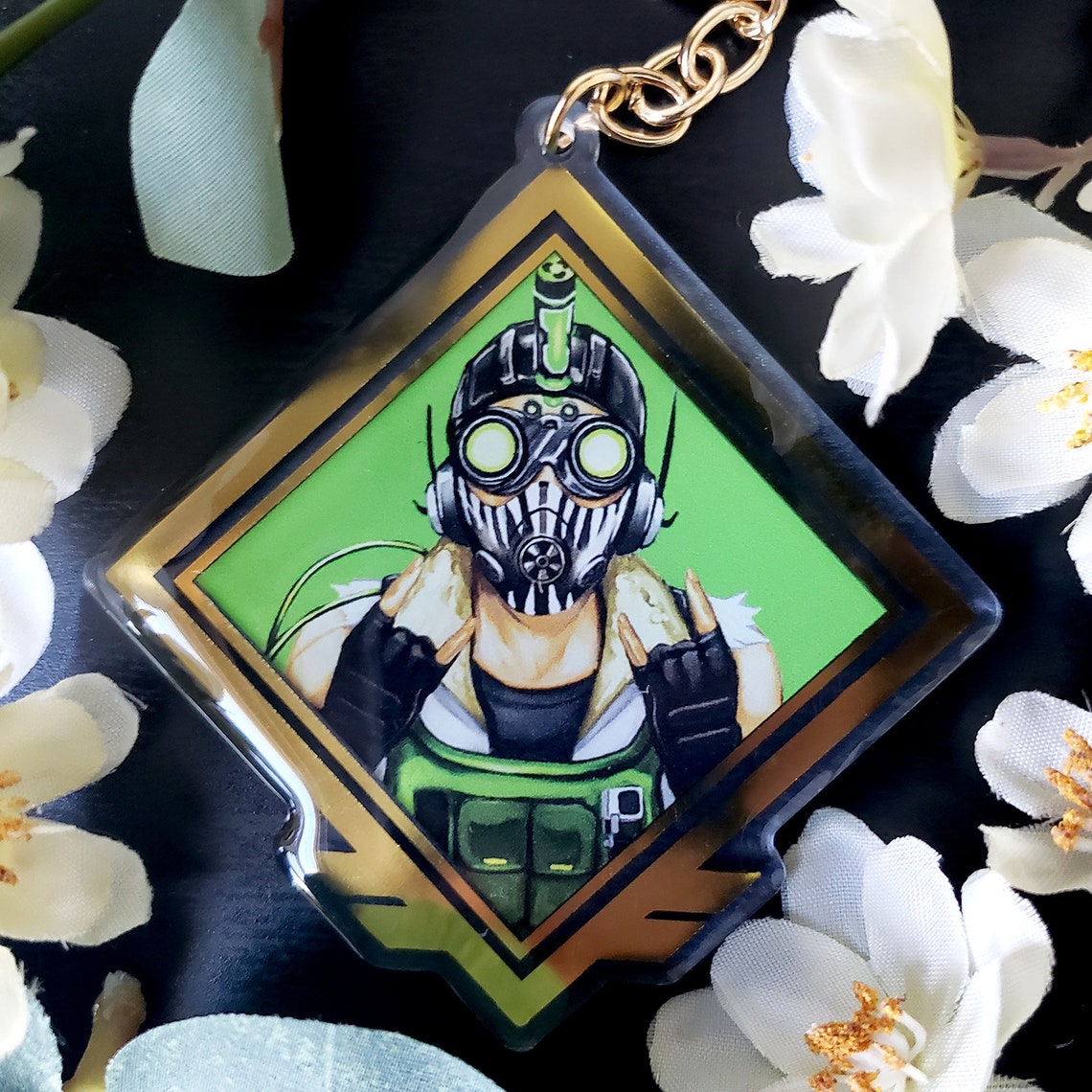 Octane Apex Legends Metallic Gold Acrylic Keychain - 2.5" Double-sided ...