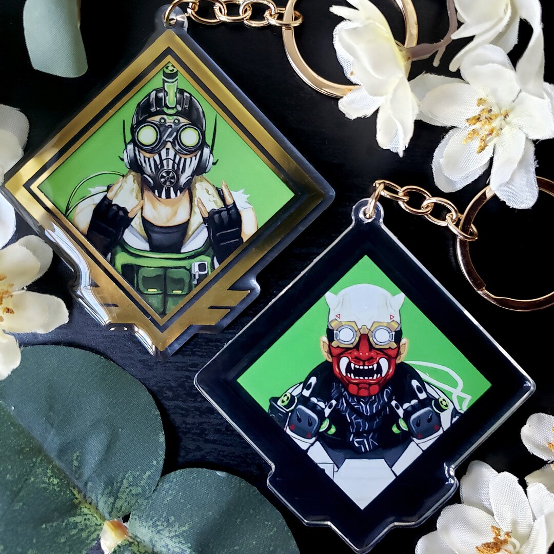 Octane Apex Legends Metallic Gold Acrylic Keychain - 2.5" Double-sided ...