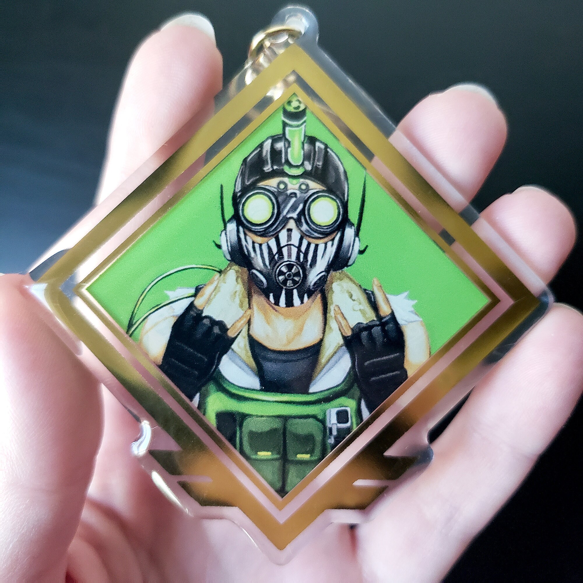 Octane Apex Legends Metallic Gold Acrylic Keychain 2.5 - Etsy