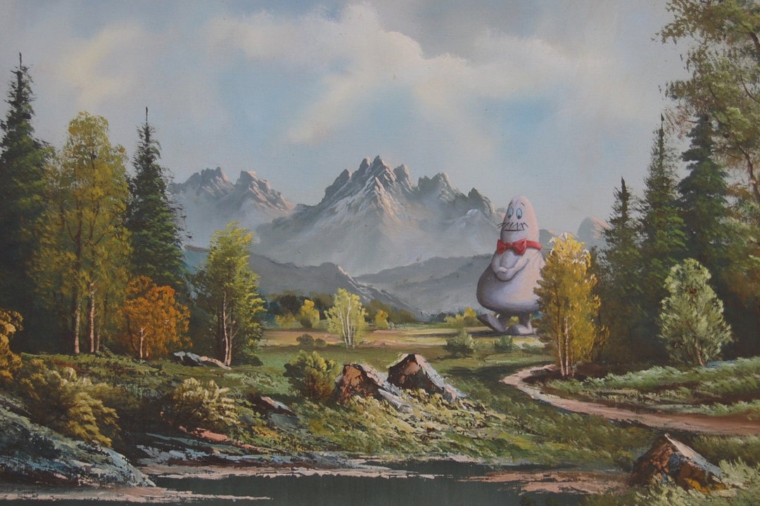 4" by 6" Postcard Print, "migration of the Shmoo" Altered Thrift Store ...