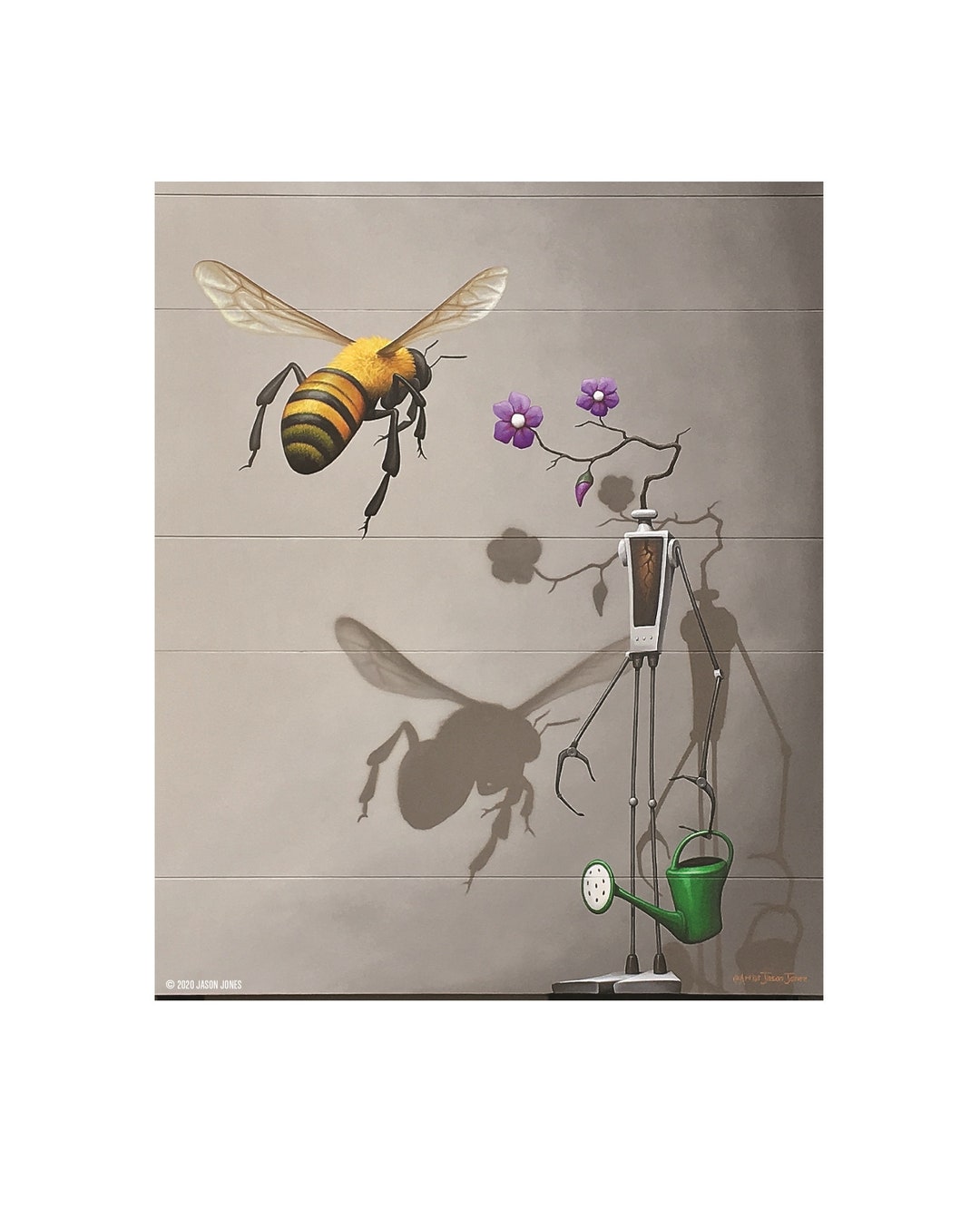8" by 10" Print of "the Pollinator" Mural in Springfield, Missouri - Etsy